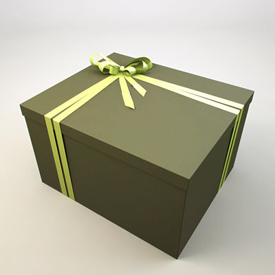 3d model gift wrap